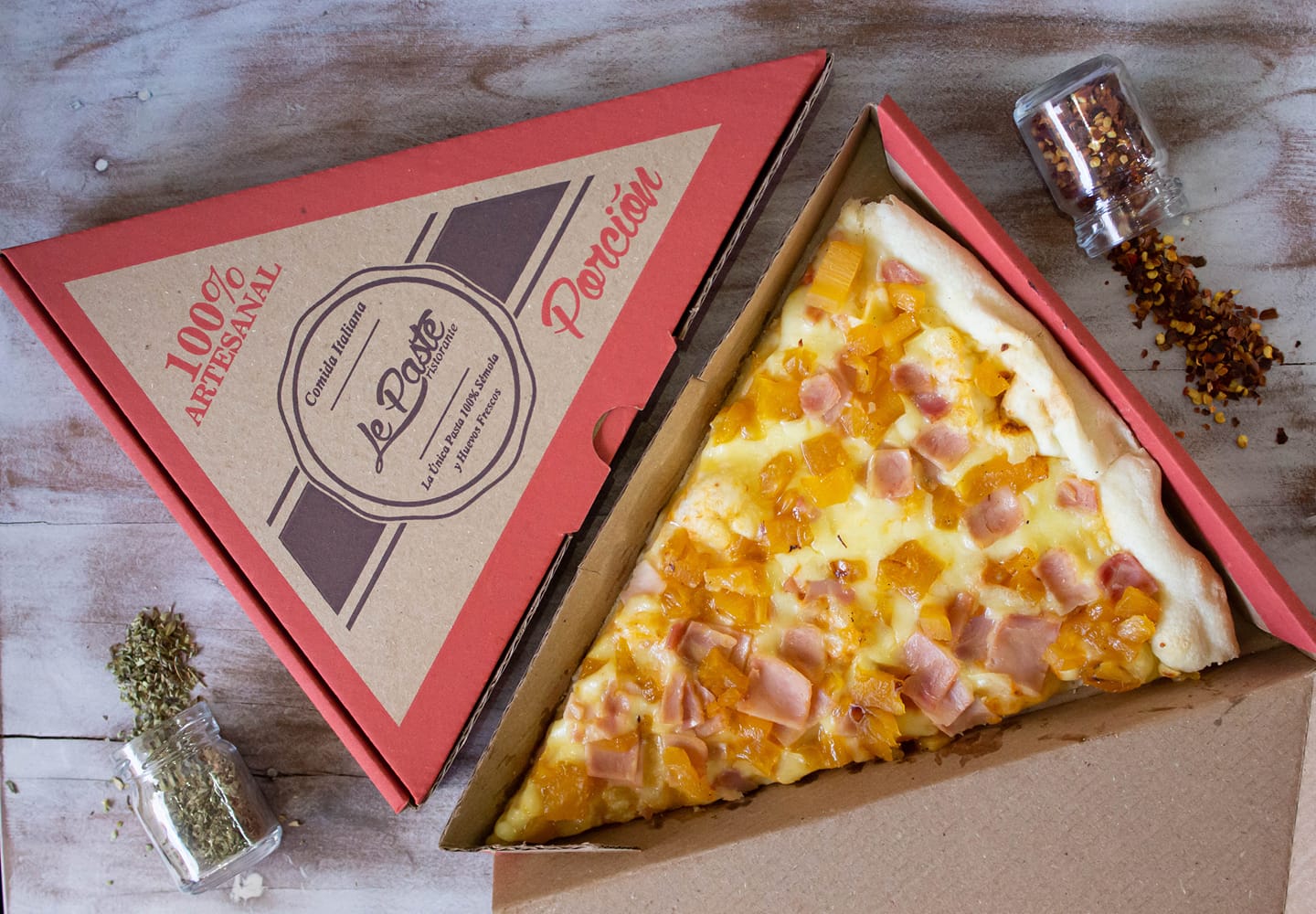 Pizza por porción - Le Paste | Restaurante Cocina Italiana